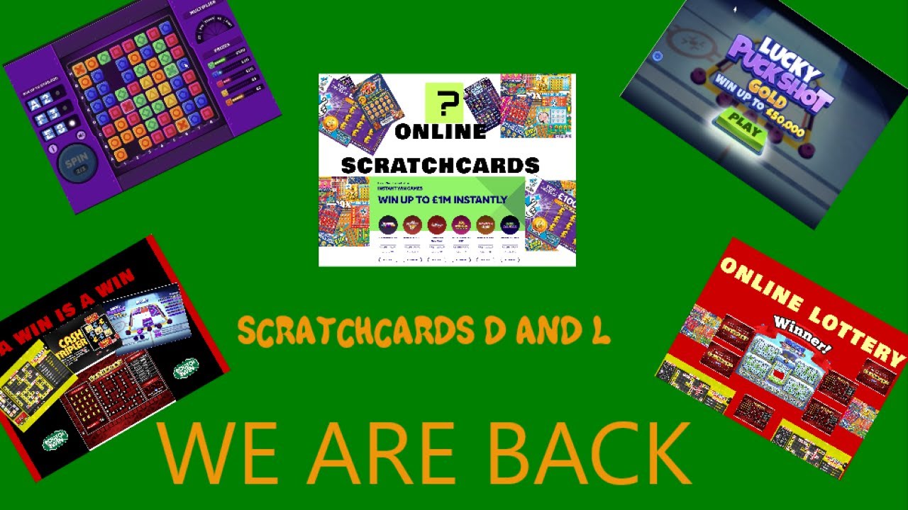 SCRATCHCARDS WITH THE NATIONAL LOTTERY WE ARE BACK 2ND VIDEO - YouTube