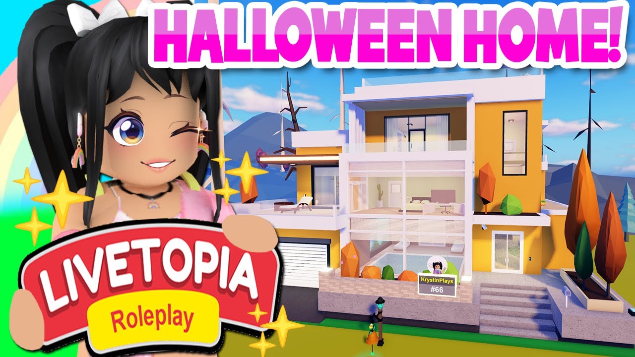 *FREE HALLOWEEN MANSION* in LIVETOPIA Roleplay (roblox) - YouTube