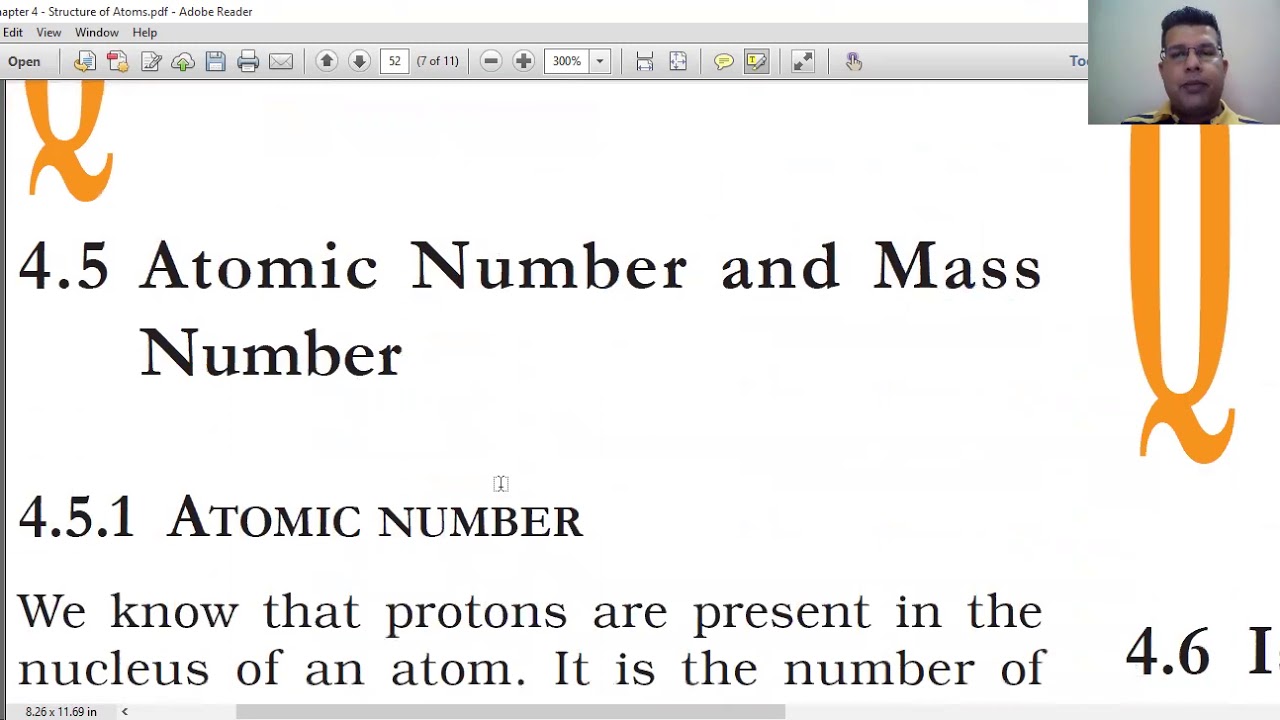 Class 9th: Structure of Atoms: Atomic Number and mass - YouTube