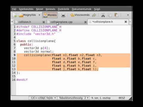 FPS game (OpenGL,SDL,C++) tutorial 2 - collision,collisionplane,collisionsphere class - YouTube