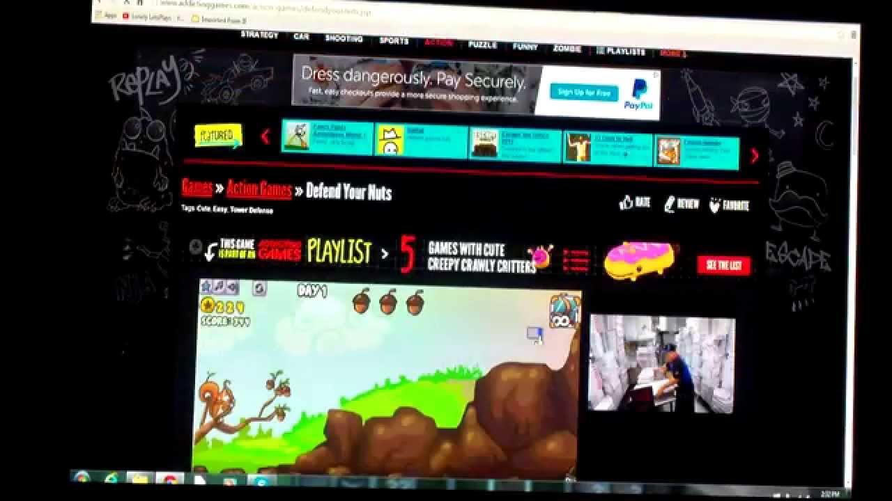 Defend Your Nuts! -- Flash Game Friday - YouTube