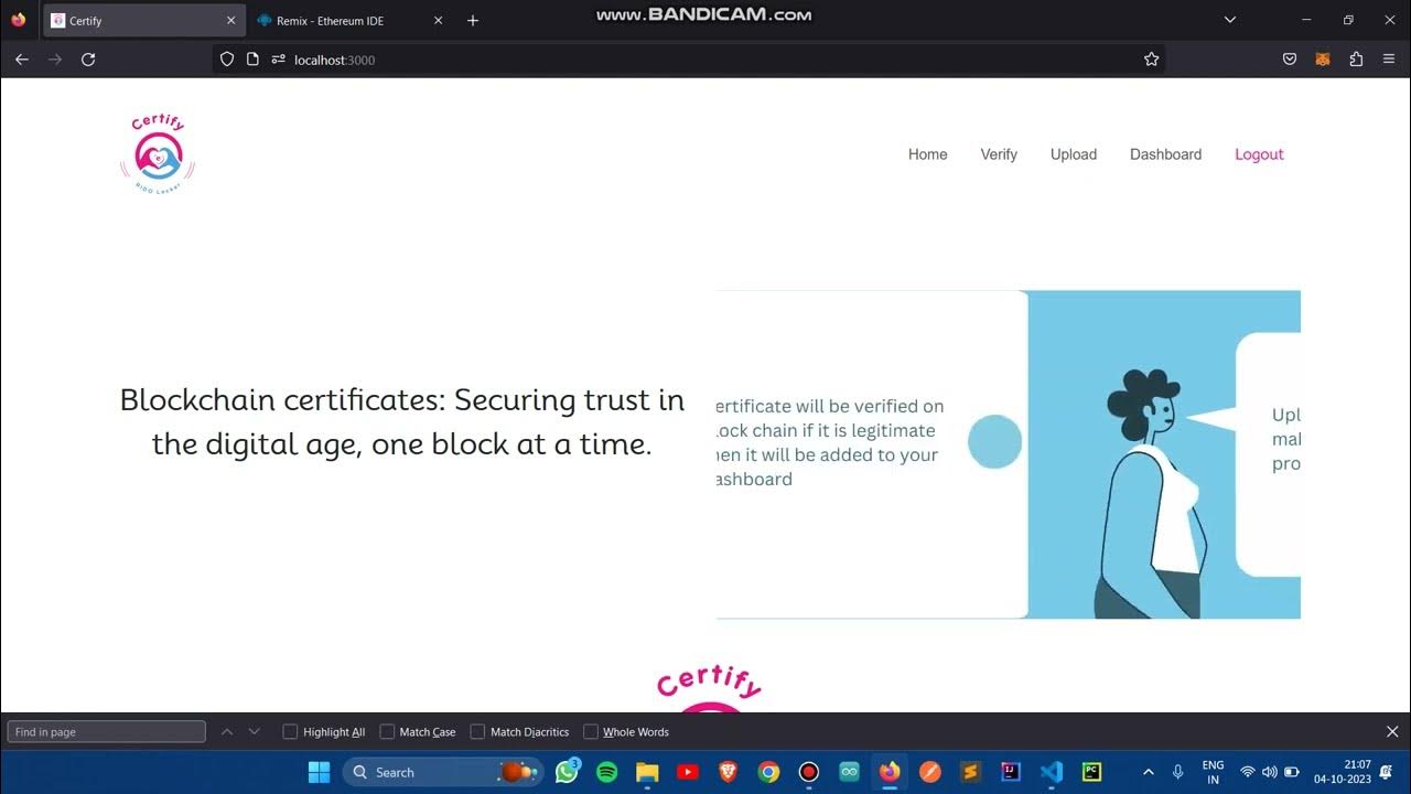 Sih 1365 Digital Certificate Verification Using Blockchain Youtube