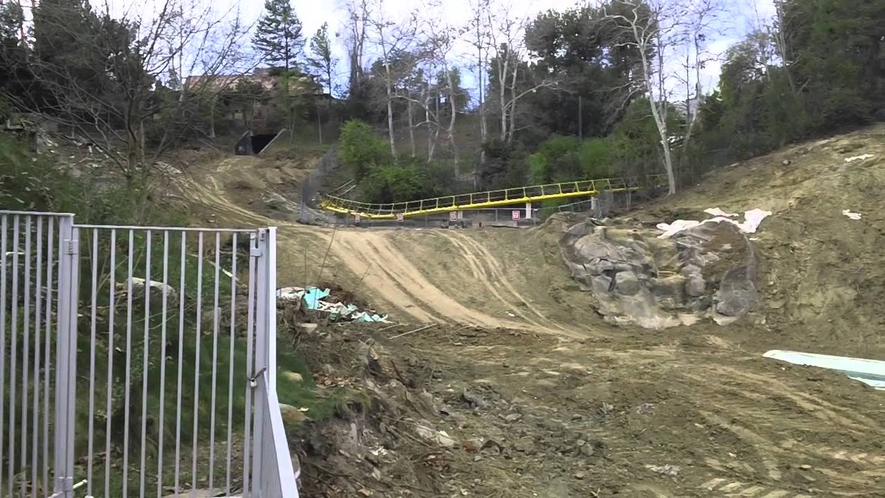 Log Jammer Demolition at Six Flags Magic Mountain - YouTube