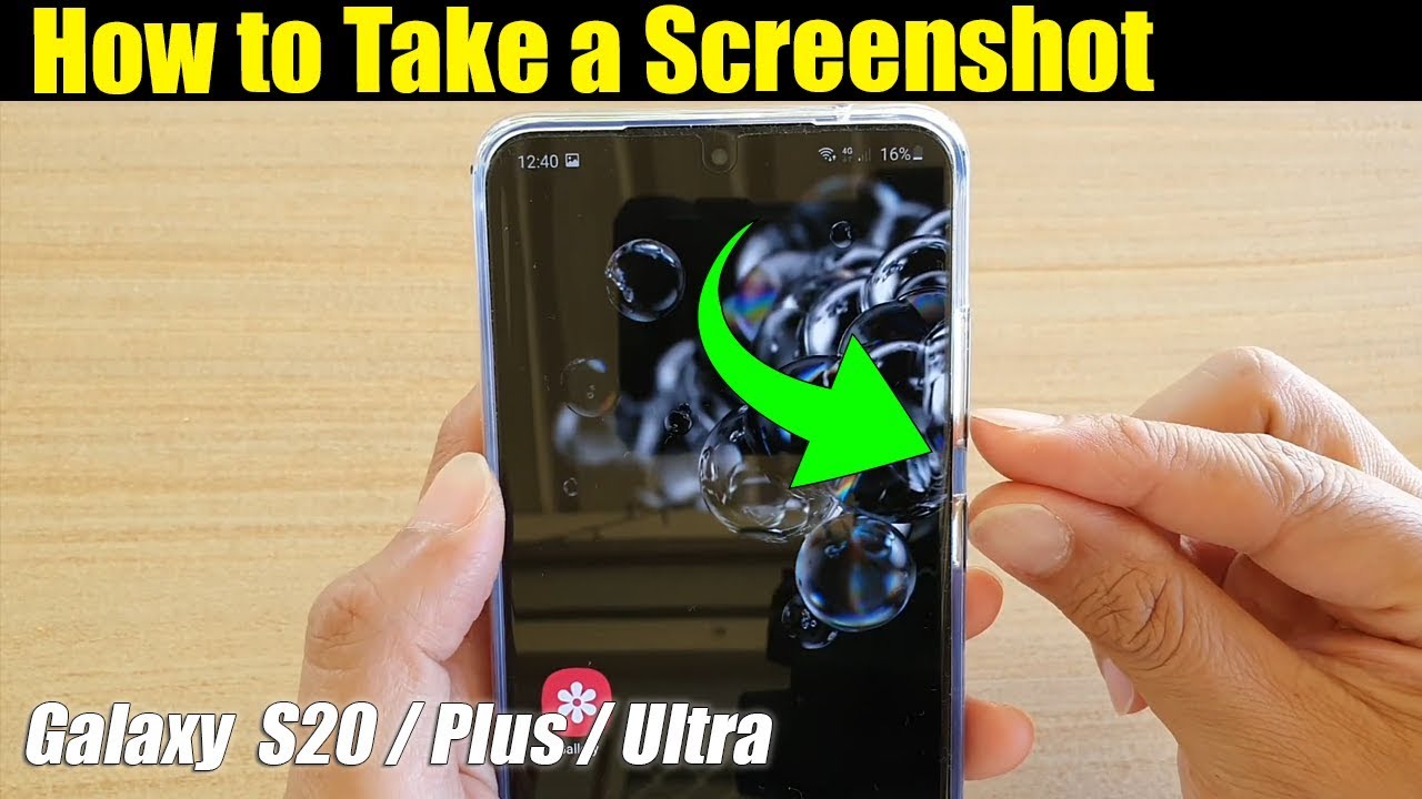 Galaxy S20 / Ultra / Plus: How to Take a Screenshot - YouTube
