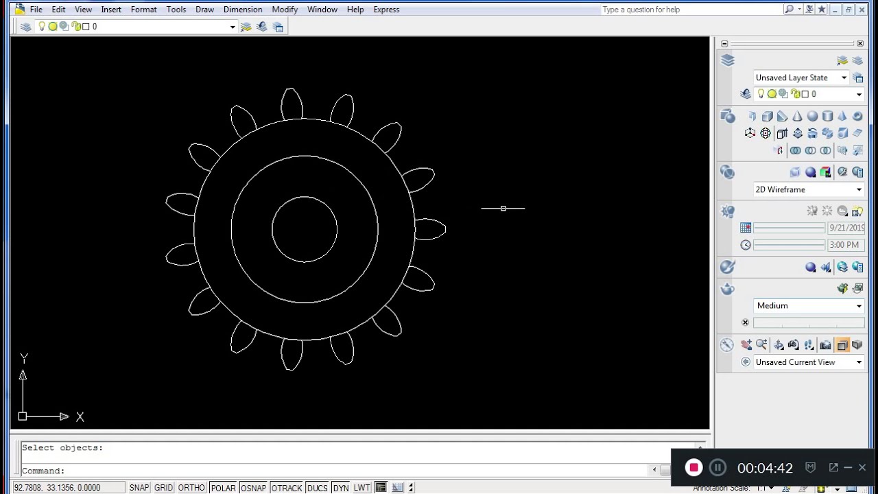 How to draw Gear in 2D - YouTube
