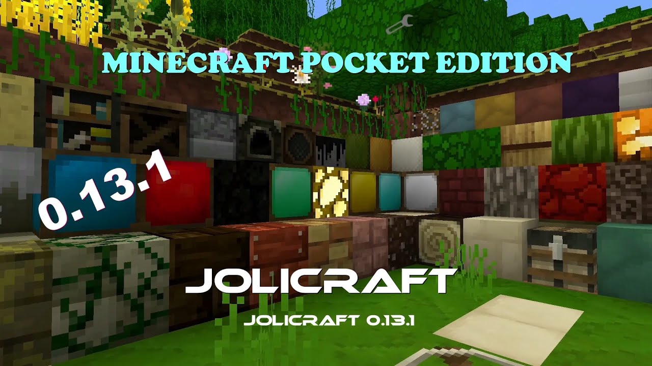 Minecraft PE Texture Pack 0.13.1 Jolicraft - YouTube