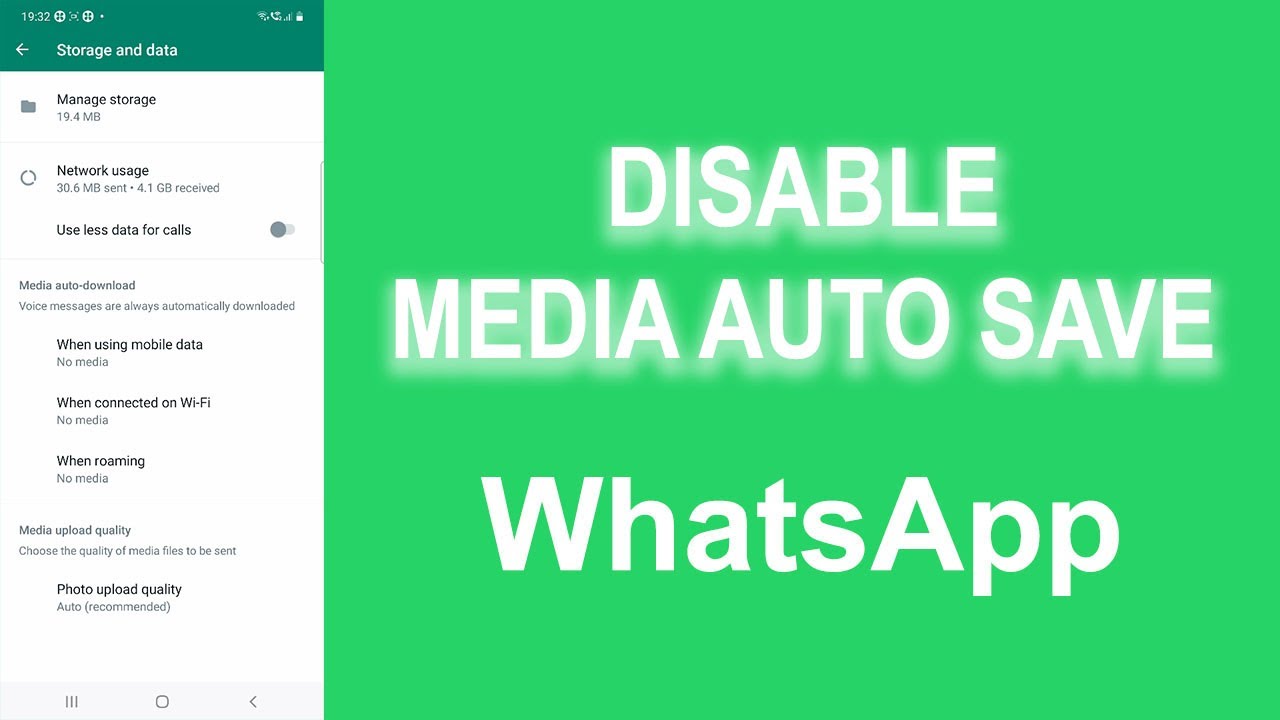 How To Disable Auto Save Photos And Videos In WhatsApp On Android And How To Disable Auto Save Photos And Videos In WhatsApp On Android And