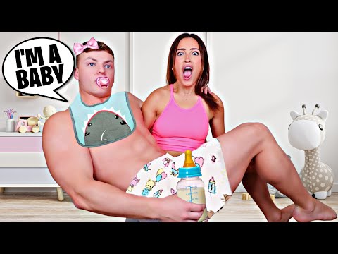 My Boyfriend Becomes A BABY For 24 Hours! *FUNNY* | Cringe Fam