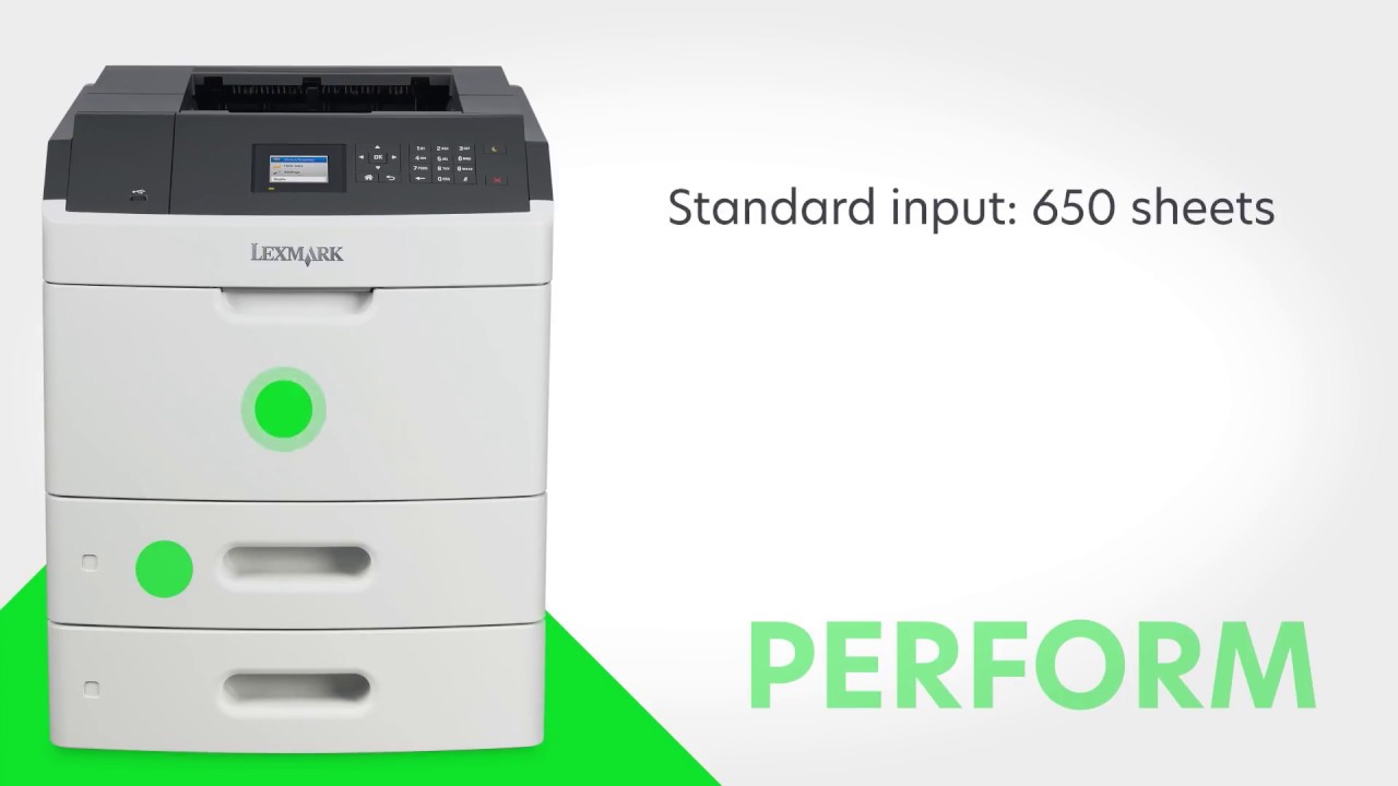 Lexmark MS810dn Mono Laser Printer - YouTube