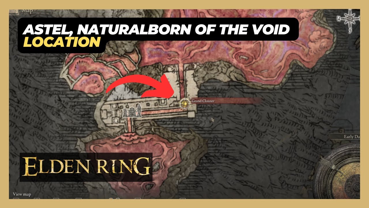 Astel, Naturalborn of the Void (Grand Cloister) Boss Location - Elden ...