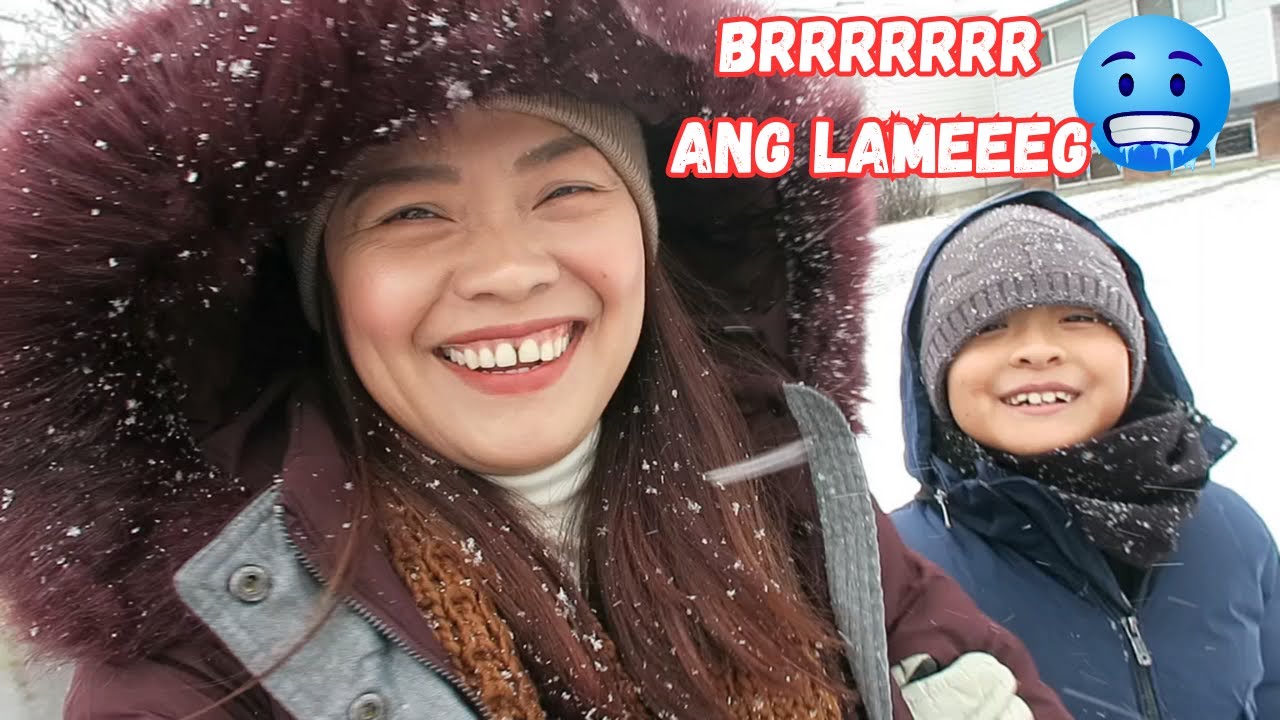 ONE SNOWY DAY IN SPRING! NAGENJOY SILA MAGLARO SA LABAS! (Apr 21 2023 ...
