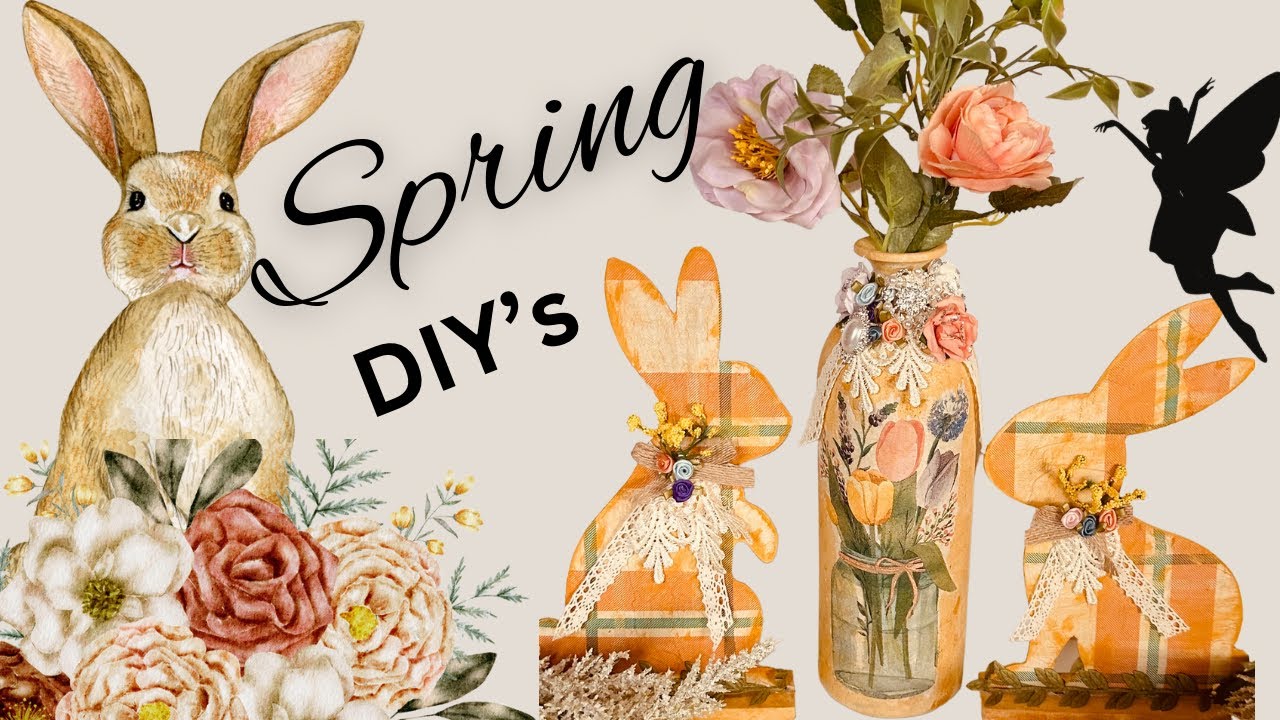French Country DIY’s / Spring Shabby Chic / Napkin DIY’s / Easter ...