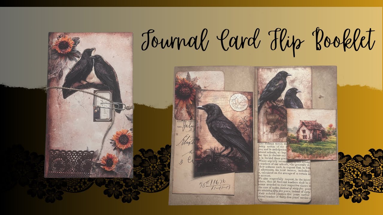 Junk Journal Card Flip Booklet - YouTube