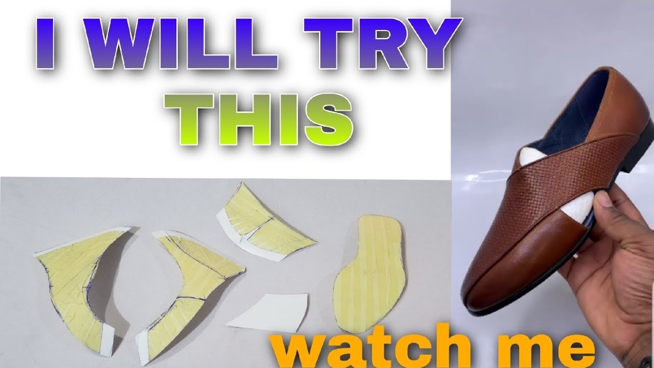 How to make pattern. diy shoe pattern making - YouTube