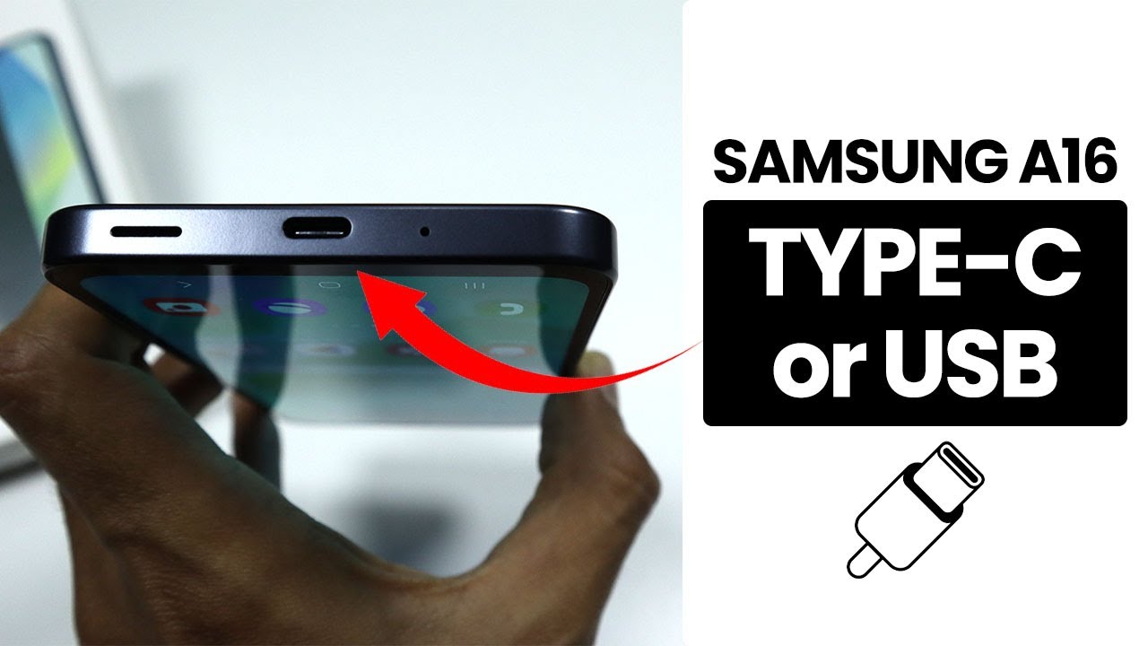 Does Samsung A16 Come With USB Port or Type C Port? - YouTube