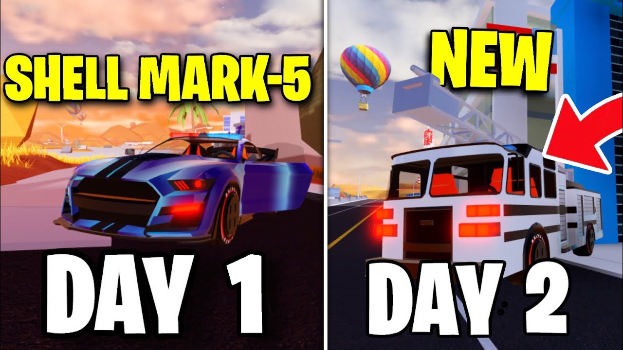 (Roblox Jailbreak) Day 1 The Shell Mark-5 and New Firetruck ! - YouTube
