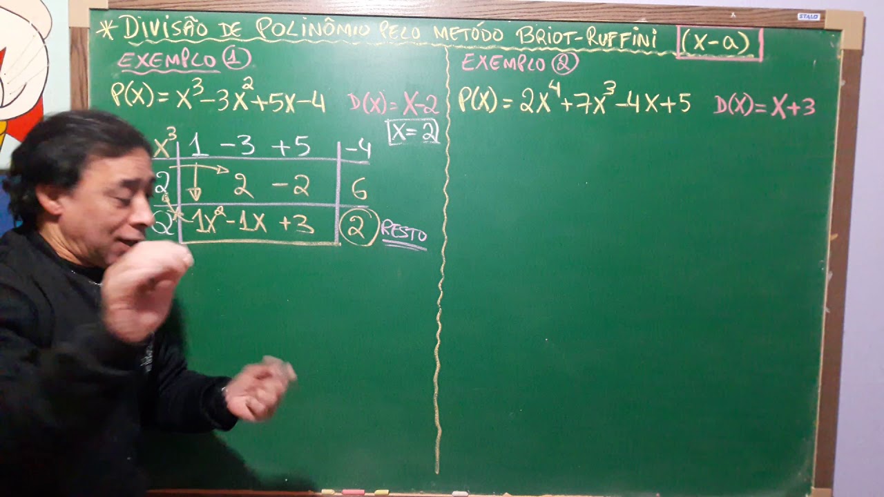 DIVISÃO DE POLINÔMIOS, PELO MÉTODO DE (BRIOT-RUFFINI) - YouTube