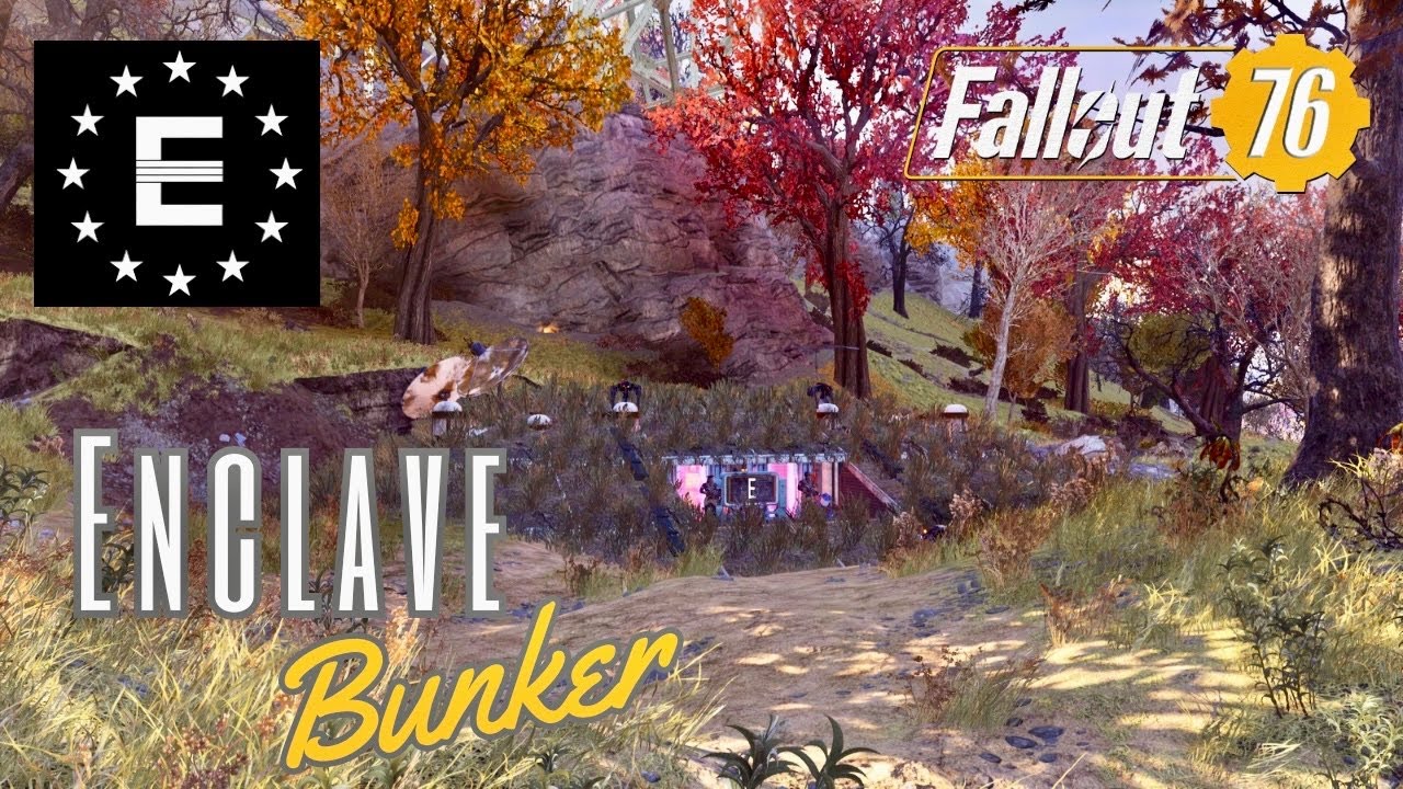 Fallout 76 Camp Build : Enclave Bunker - YouTube