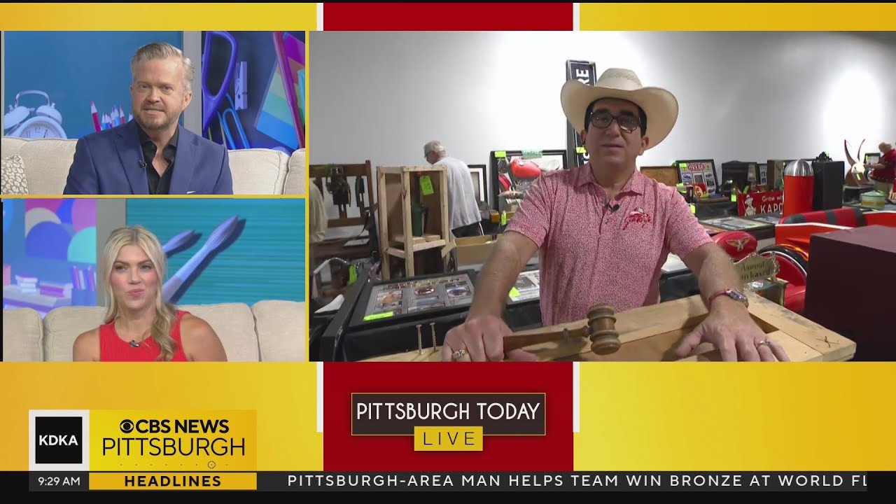 PTL gets a tour of a huge auction at Washington Crown Center - YouTube