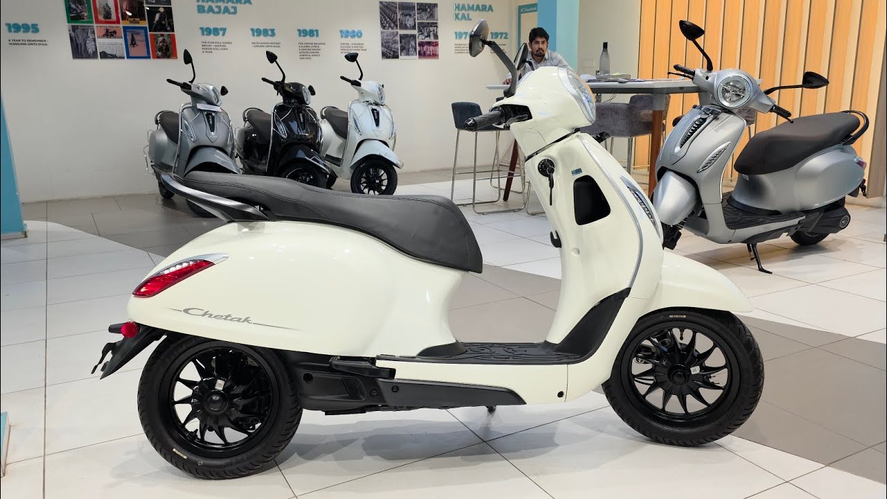 All New 2025 Bajaj Chetak 3503 - Cyber White - YouTube