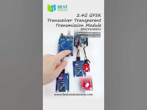 #Shorts 2 4G GFSK Transceiver Module BMC56M001 with BMduino #bmduino #modules #sensor #shield ...