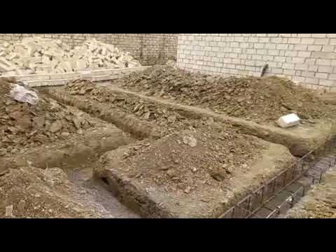 Tikinti isleri Ev 2 ci lahiye karkaz ve bunovre qazma isleri gorulur