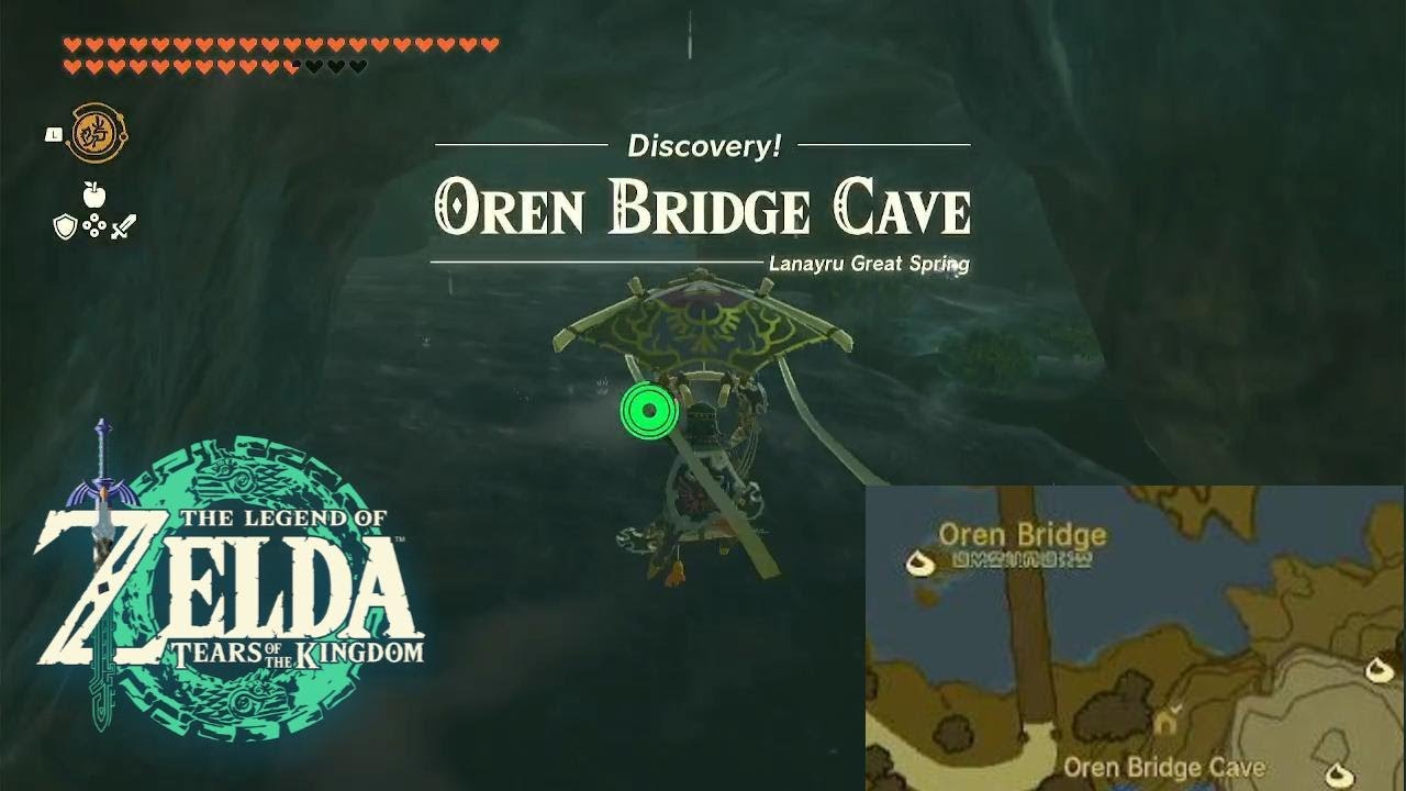 Oren Bridge Cave (Legend of Zelda: Tears of The Kingdom) - YouTube