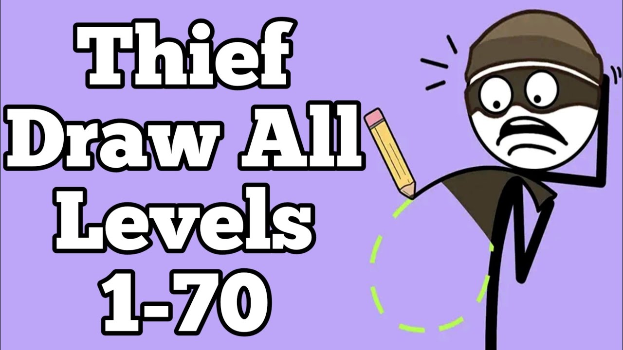 Thief Draw Escape Puzzle All Levels 1-70 Gameplay Walkthrough Solution ...