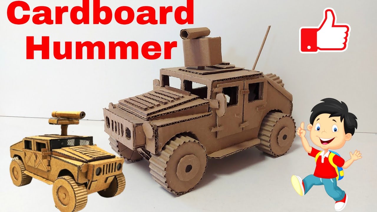 How to make Hummer H1 from Cardboard | Amazing toy diy | Easy toy ...