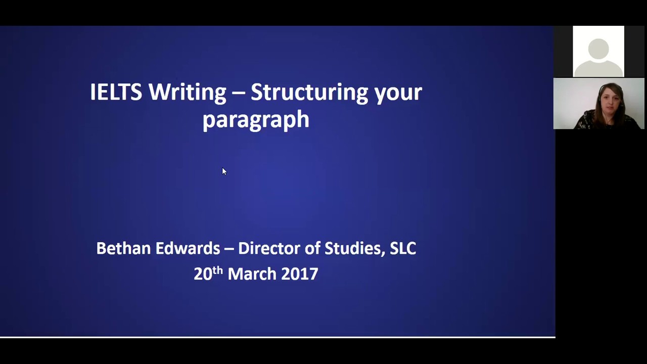IELTS writing - Structuring your paragraph - YouTube