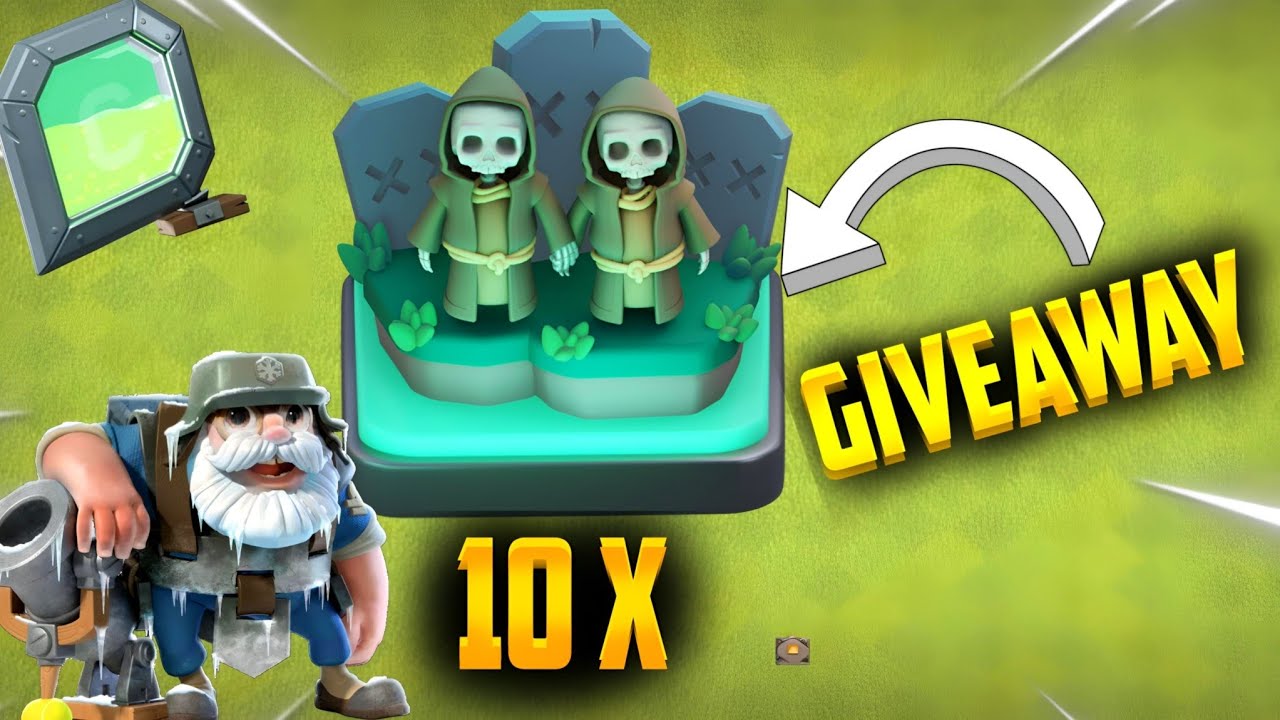 Spooky Scenery Giveaway ×10 ..... Clash of Clans - YouTube