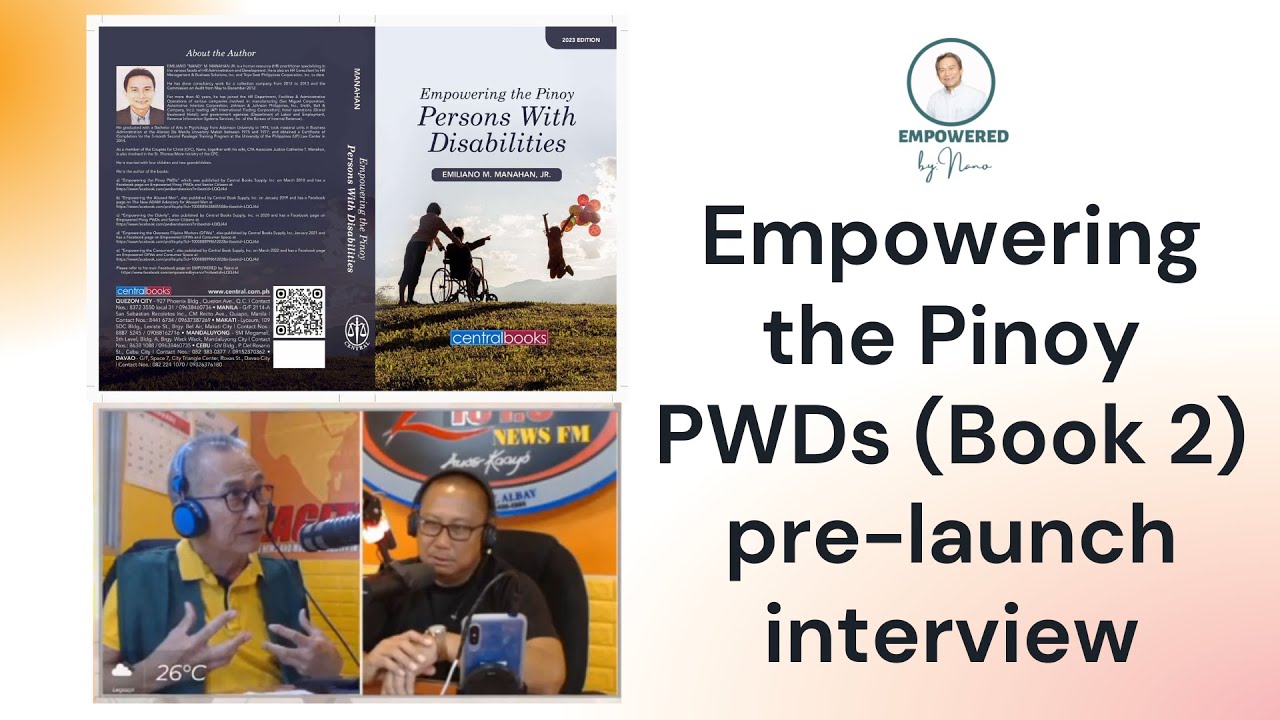 Empowering the Pinoy Persons With Disabilities (PWDs) Book 2 Pre-launch ...