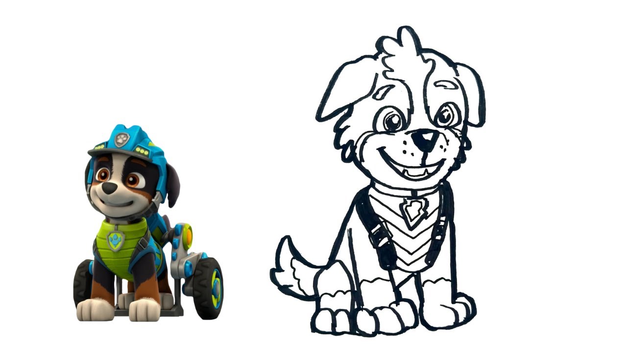 Paw Patrol From Beginner to Pro: Step-by-Step Guide to Drawing Rex from ...