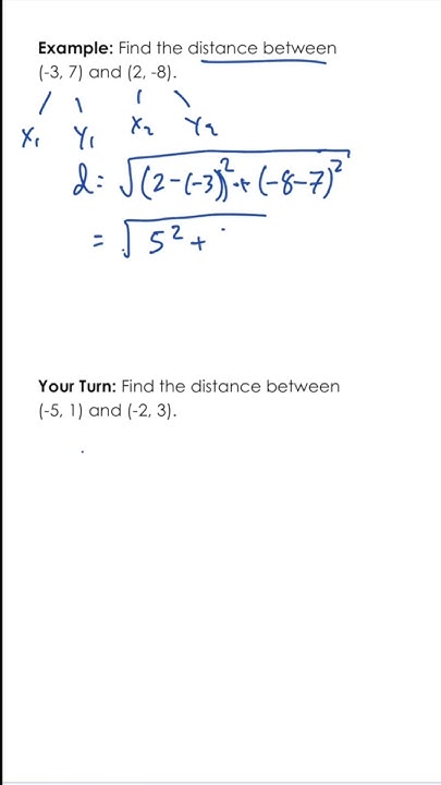 Using distance formula correctly every time - coordinate geometry - YouTube