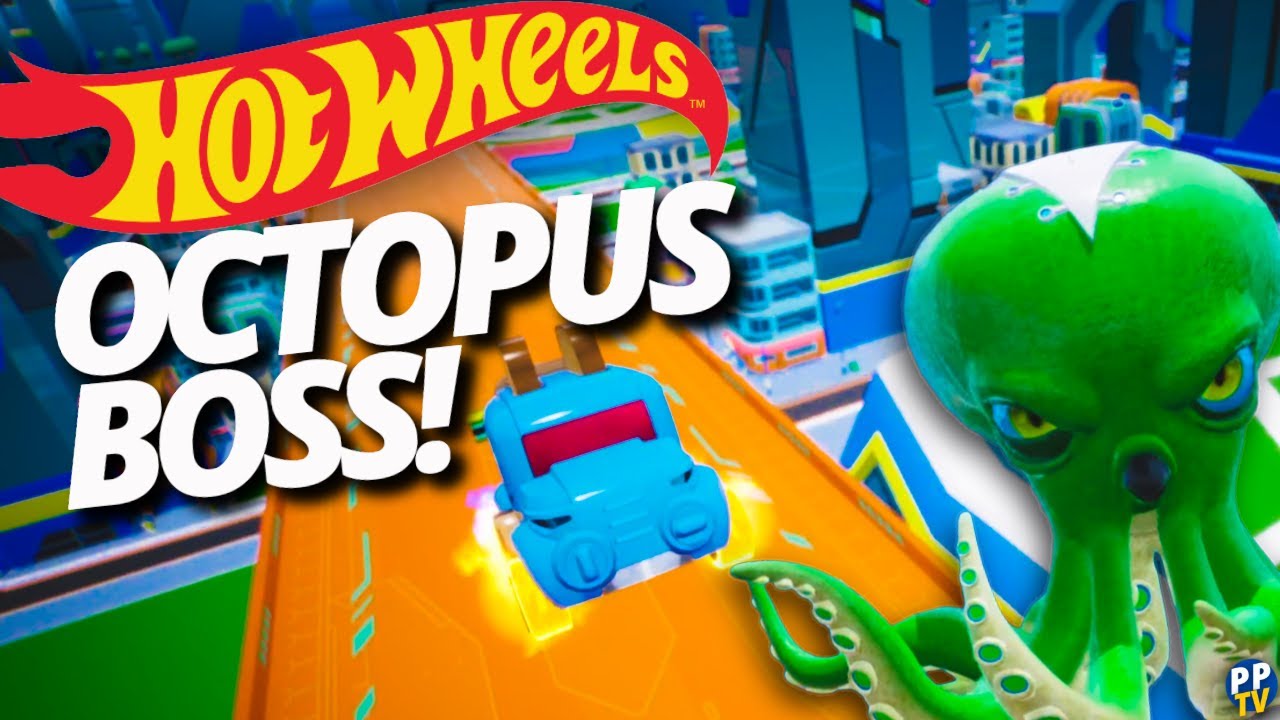 Hot Wheels Let's Race - Octopus Boss Race Gameplay - YouTube