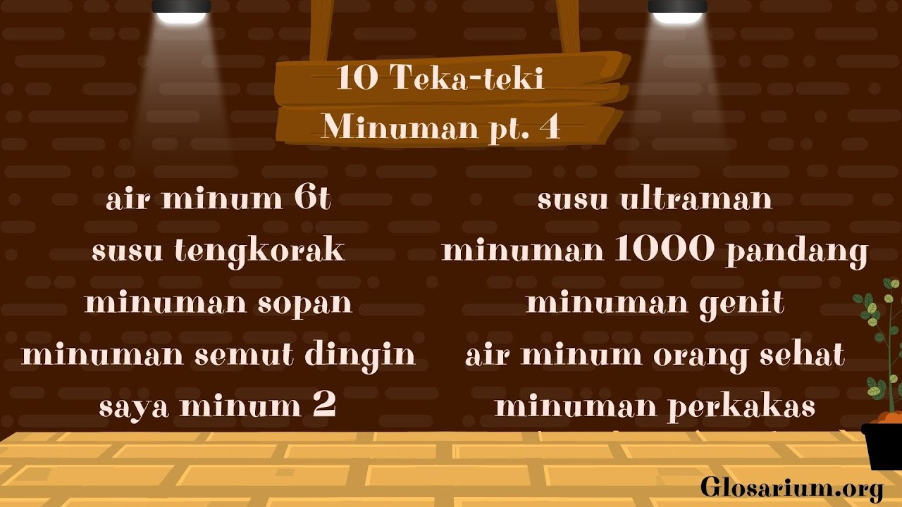 10 Teka Teki Minuman Mos Ospek Part 4 Youtube