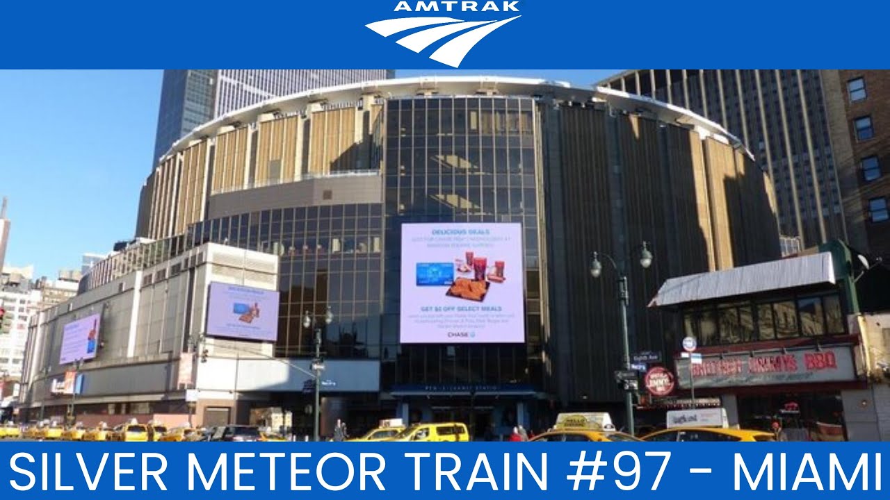 Amtrak Silver Meteor Train 97 to Miami Last Call Announcements at New ...