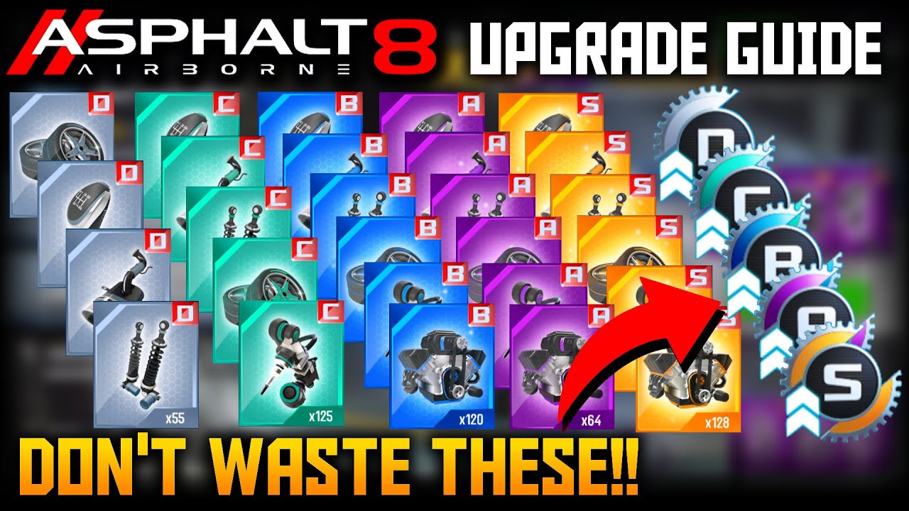 Asphalt 8 Upgrading Guide: Basics & Direct Upgrades Strategy - YouTube