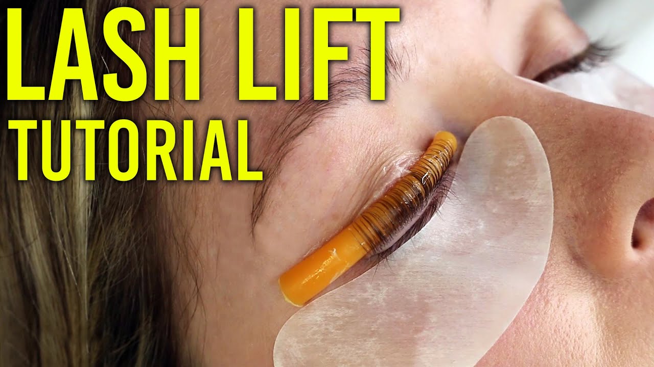 Small Rod Lash Lift step by step tutorial (Dramatic Lift) - YouTube