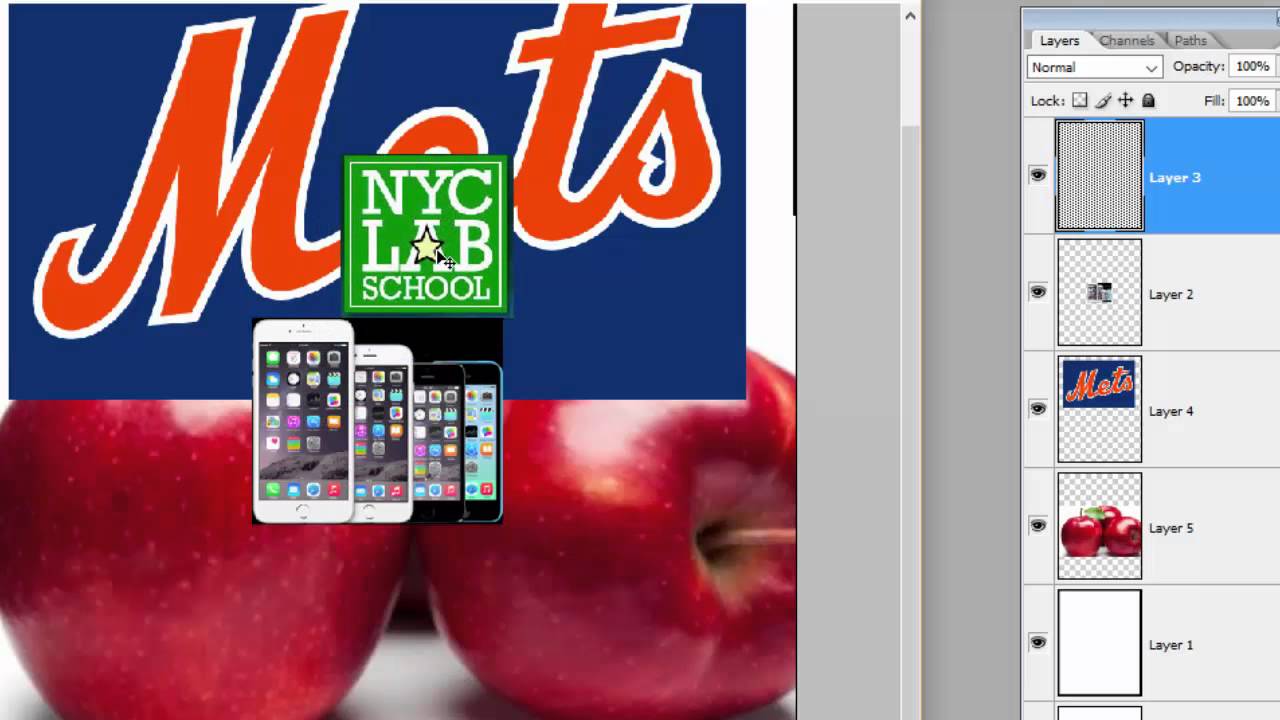 Lesson 3 collage Photoshop CS2 tutorial - YouTube