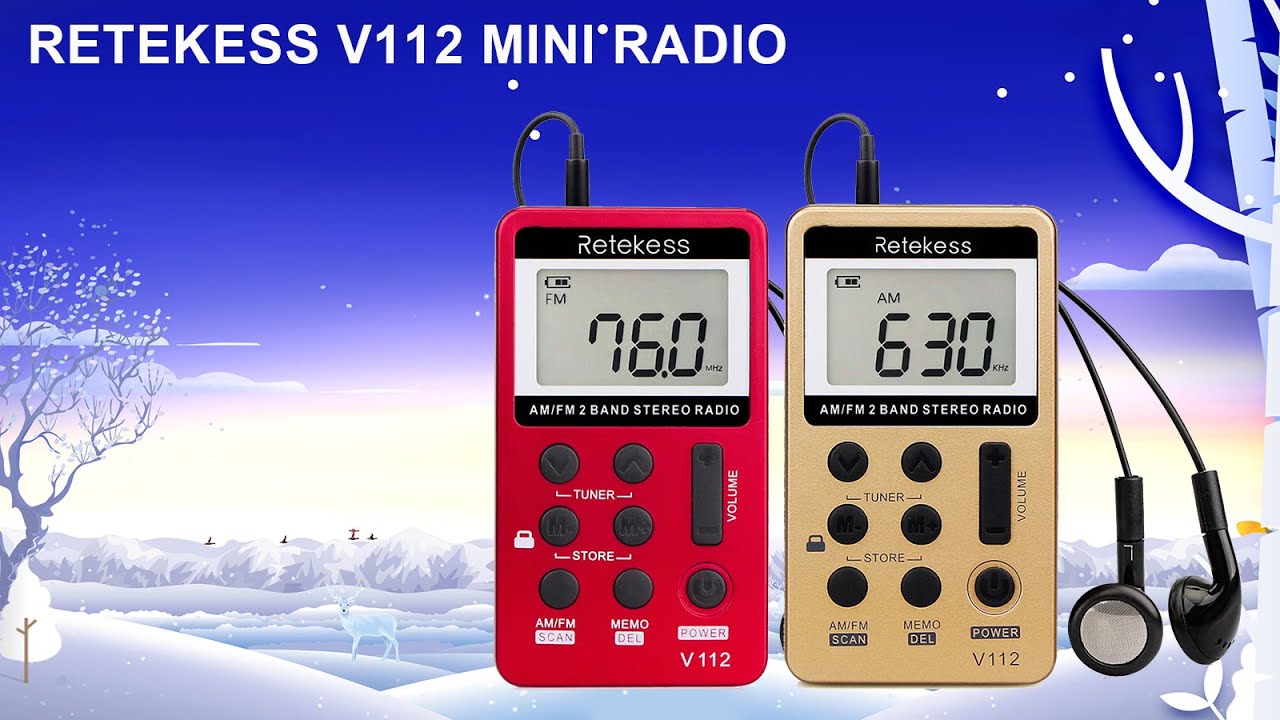 How to operate #RETEKESS V112 mini radio? - YouTube