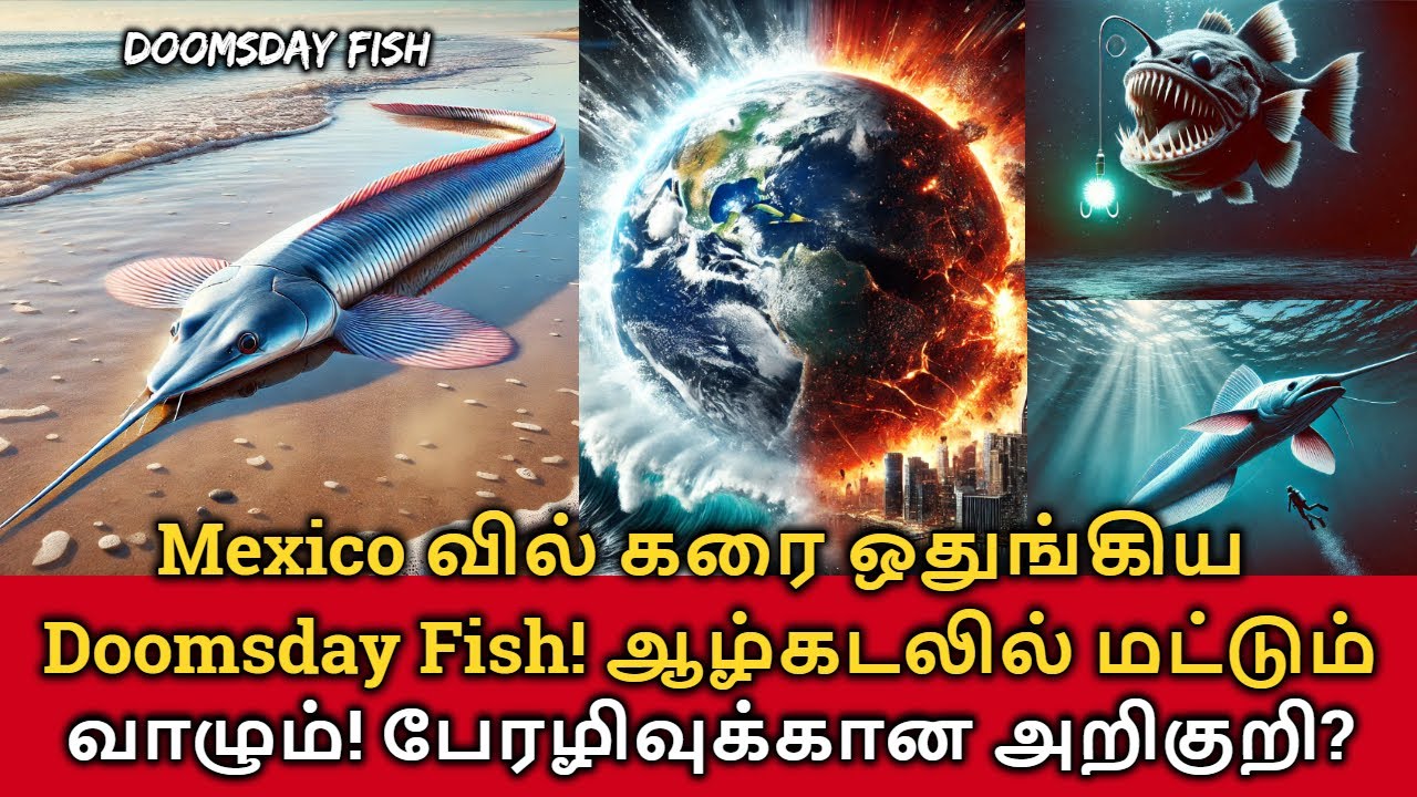 கரை ஒதுங்கிய Doomsday Fish! ஆழ்கடலில் மட்டும் வாழும்! பேரழிவுக்கான ...
