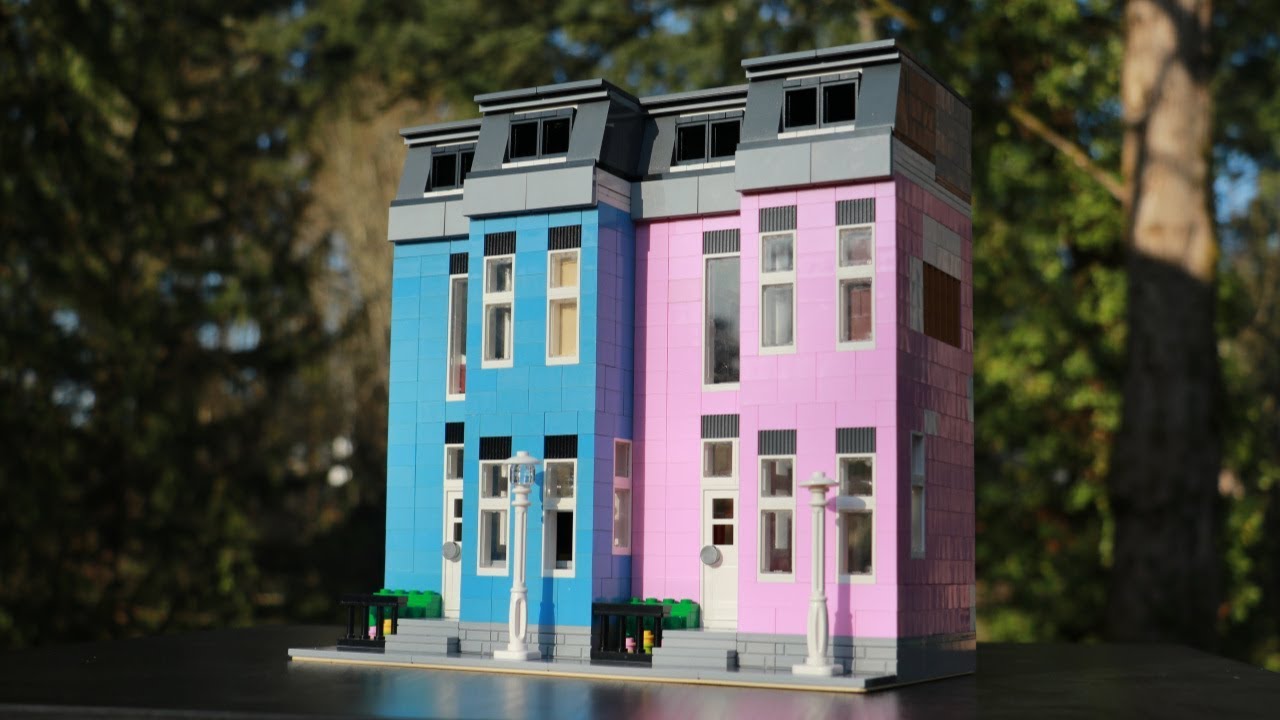 LEGO Modular Urban Apartments⎜A LEGO MOC - YouTube