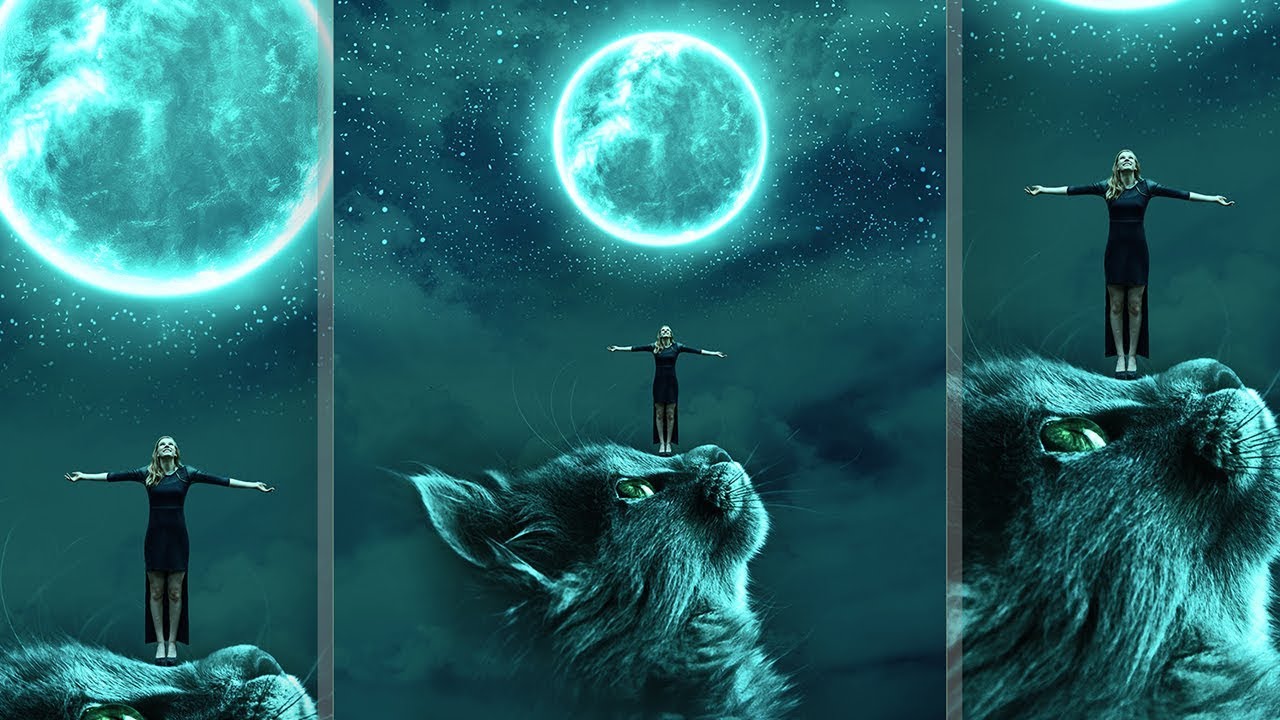 Big Cat ~ Fantasy Photoshop Manipulation Effects - YouTube
