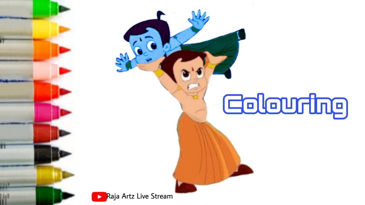 Chhota bheem 👊 drawing colour | chhota bheem ki drawing dikhao | how to ...