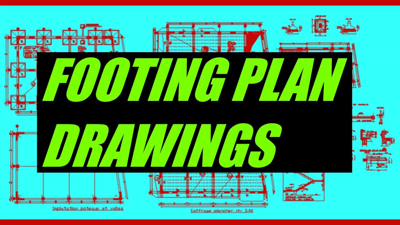 FOOTING PLAN DRAWINGS | AUTOCAD FILES | - YouTube