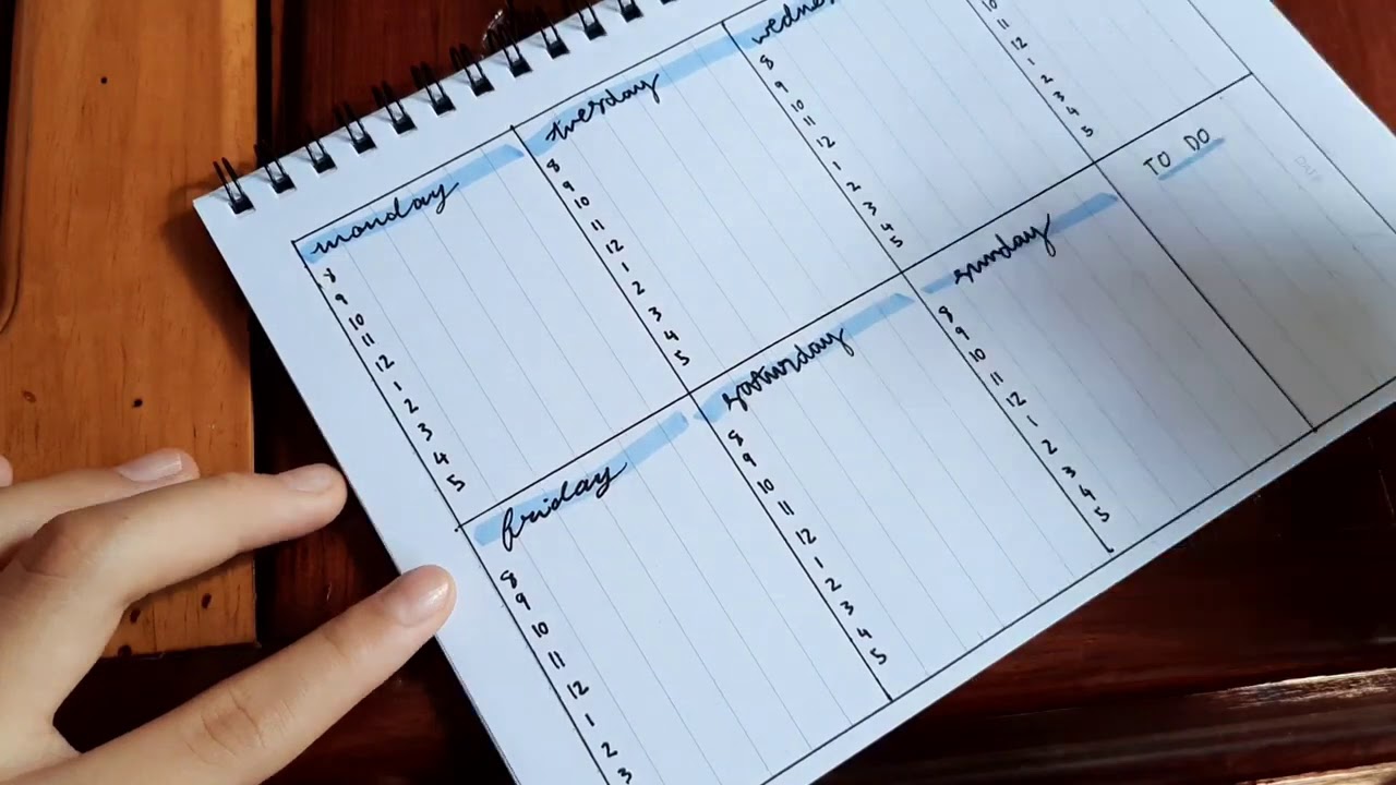 How I Plan my Week - YouTube