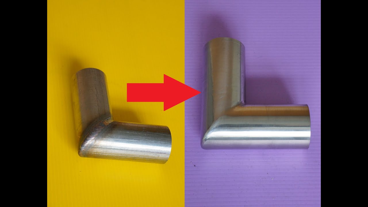 Stainless steel round pipe right-angle polishing不銹鋼圓管直角拋光 | TIG welding ...