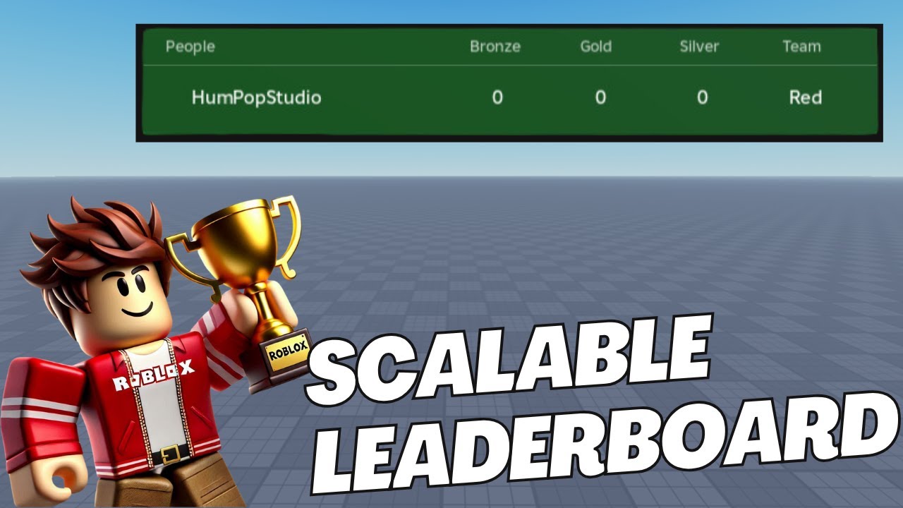 Roblox how to make your reusable Leaderboard scaleable - YouTube