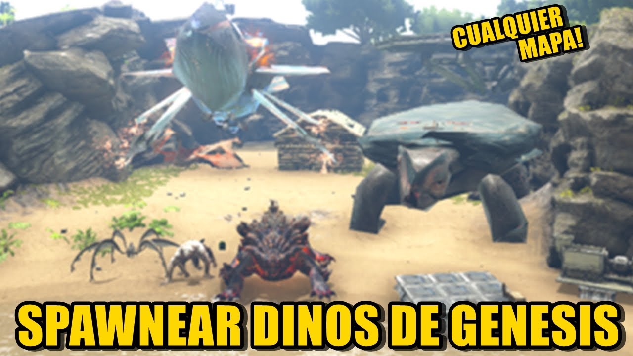 COMO SPAWNEAR CRIATURAS DE GENESIS EN CUALQUIER MAPA! COMANDOS - YouTube
